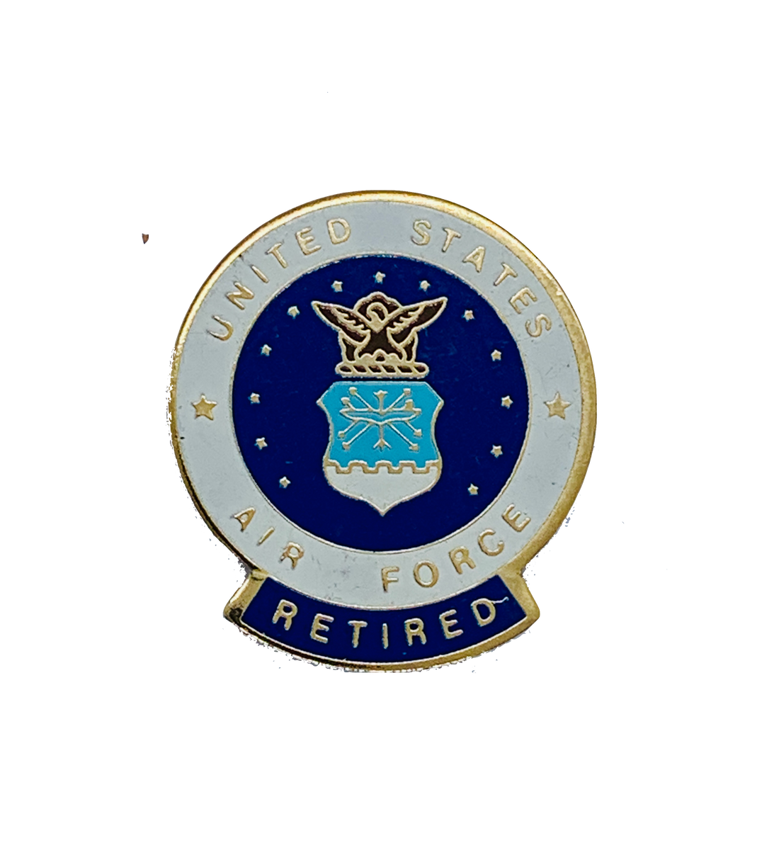 USAF Logo Retired Pin – GRANDPOPSARMYNAVY