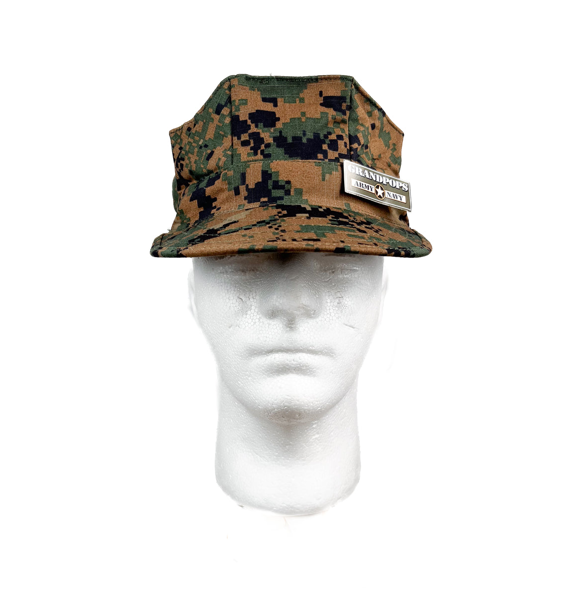 USMC Woodland MARPAT Camo Cover Twill 8 Point 2 Ply Top Stitch Made In ...