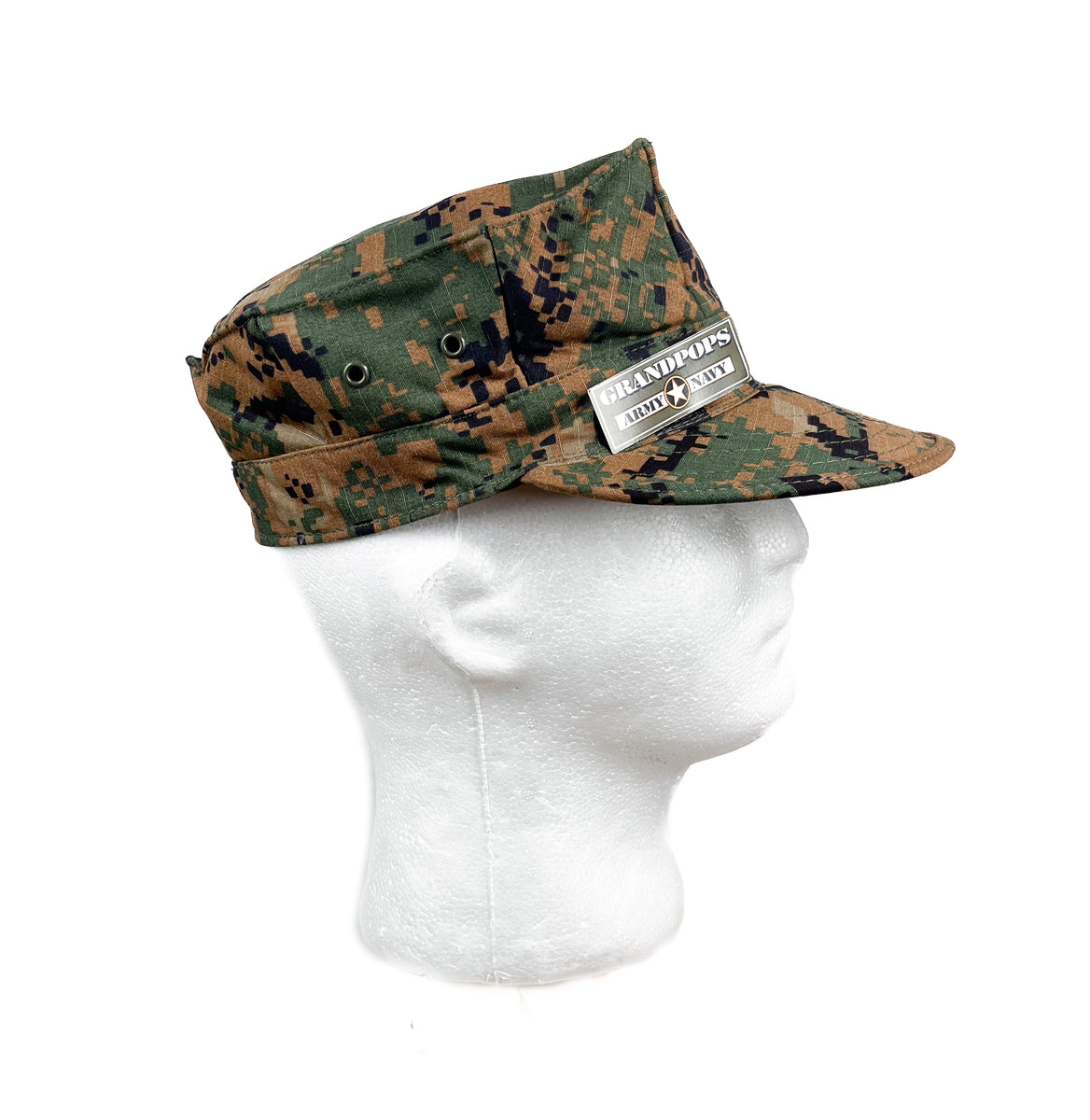 USMC Woodland MARPAT Camo Cover Twill 8 Point 2 Ply Top Stitch Made In ...