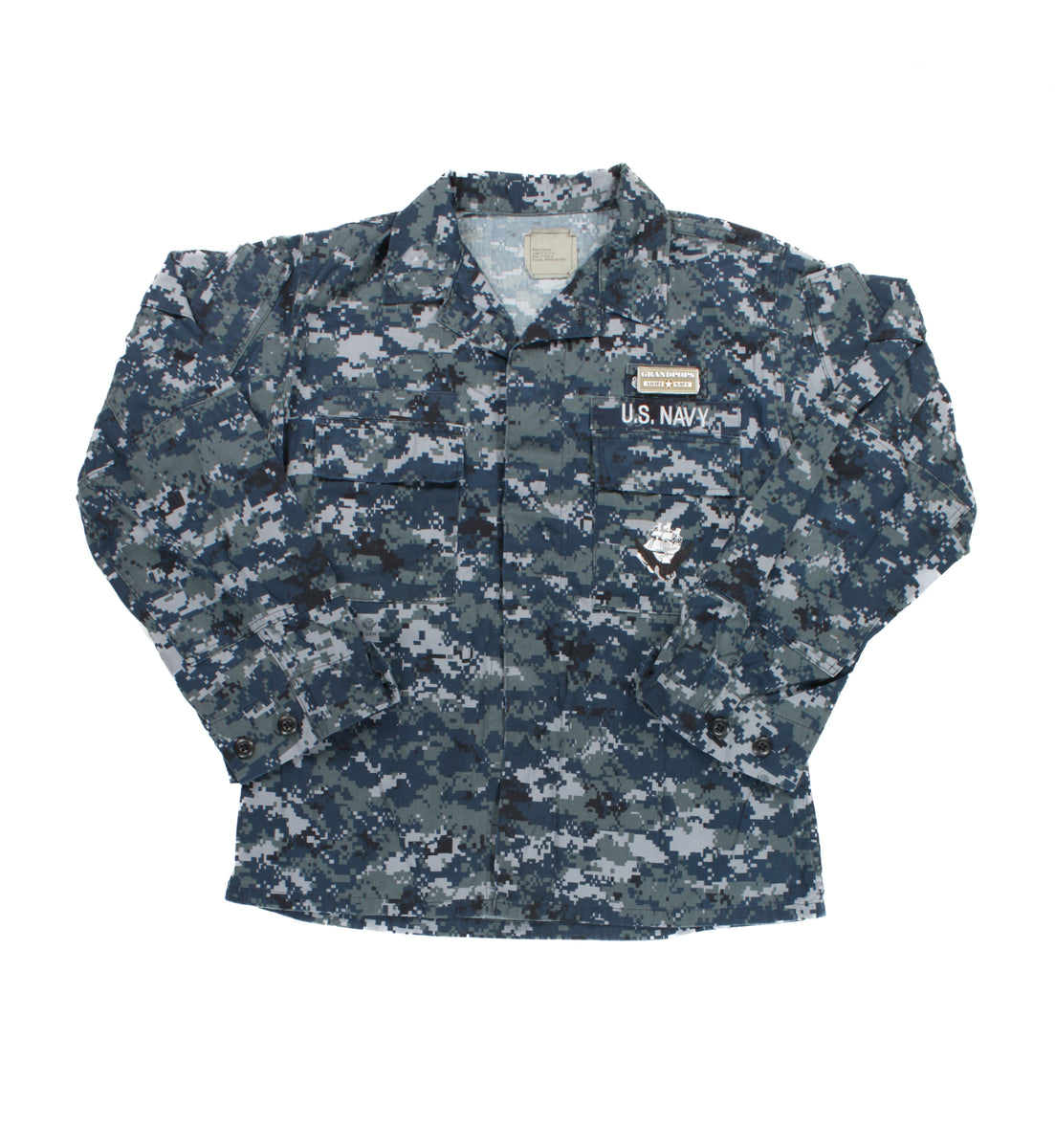 U.S. Navy NWU Type 1 "Blueberries" Blue Digital Blouse – GRANDPOPSARMYNAVY