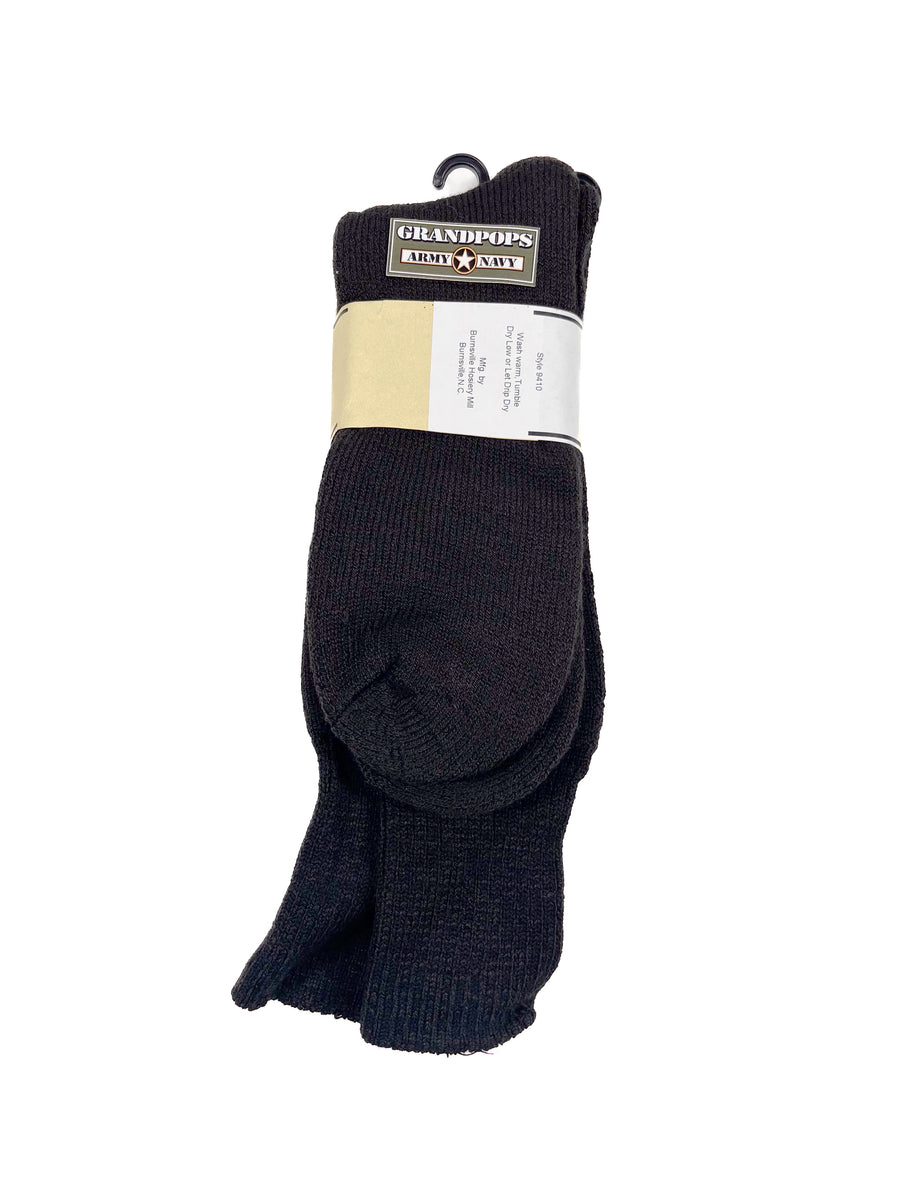 Black Military Type Polypropylene Boot Socks Made in USA ...