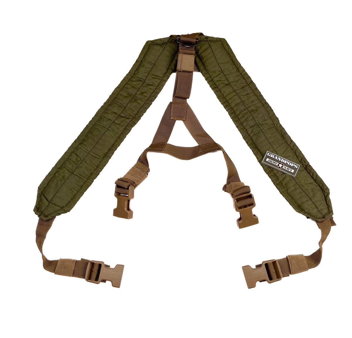 OD Green Upgraded Padded TAP "Y" Harness Chest Rig Mod USA MADE NEW ...