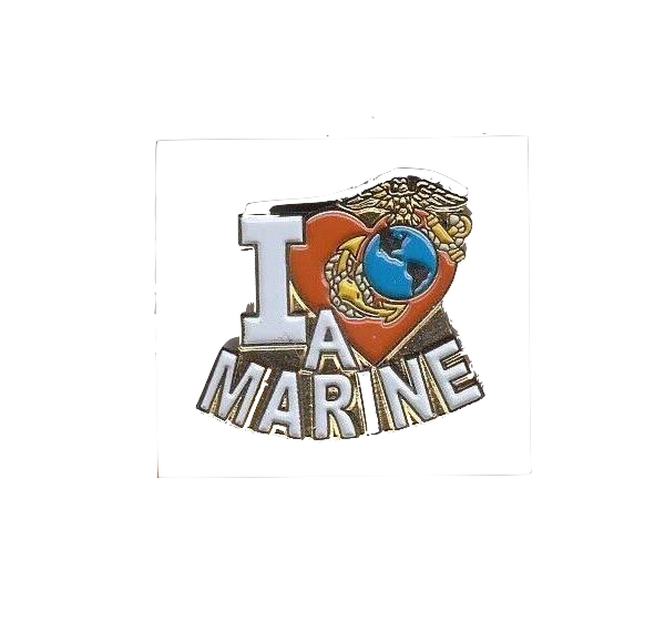 USMC (I Love A Marine) Pin – GRANDPOPSARMYNAVY