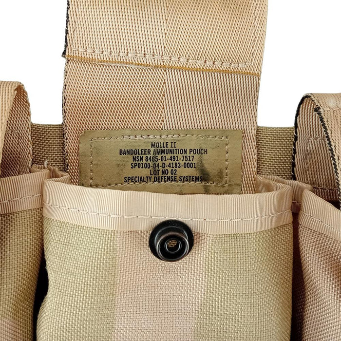 U.S. Military 3-Color Desert DCU Camo 3 Pocket M16 5.56 Bandolier ...