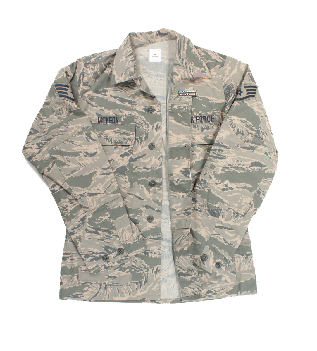 U.S. Air Force Men's ABU Digital Tiger Stripe Jacket 50% Nylon / 50% C ...