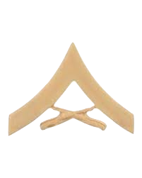 USMC E-3 Lance Corporal Satin Gold or Gold Rank Pin – GRANDPOPSARMYNAVY
