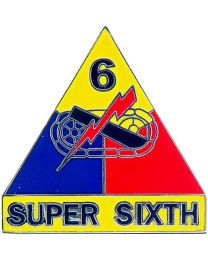 6th Armored Division (Super Sixth) Insignia Pin – GRANDPOPSARMYNAVY