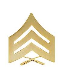 USMC E-5 Sergeant Satin Gold Rank Pin – GRANDPOPSARMYNAVY