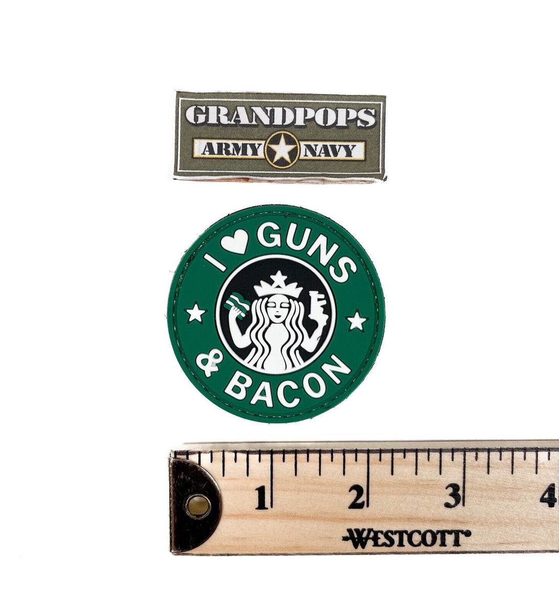 GUNS AND BACON MORALE PATCH – GRANDPOPSARMYNAVY