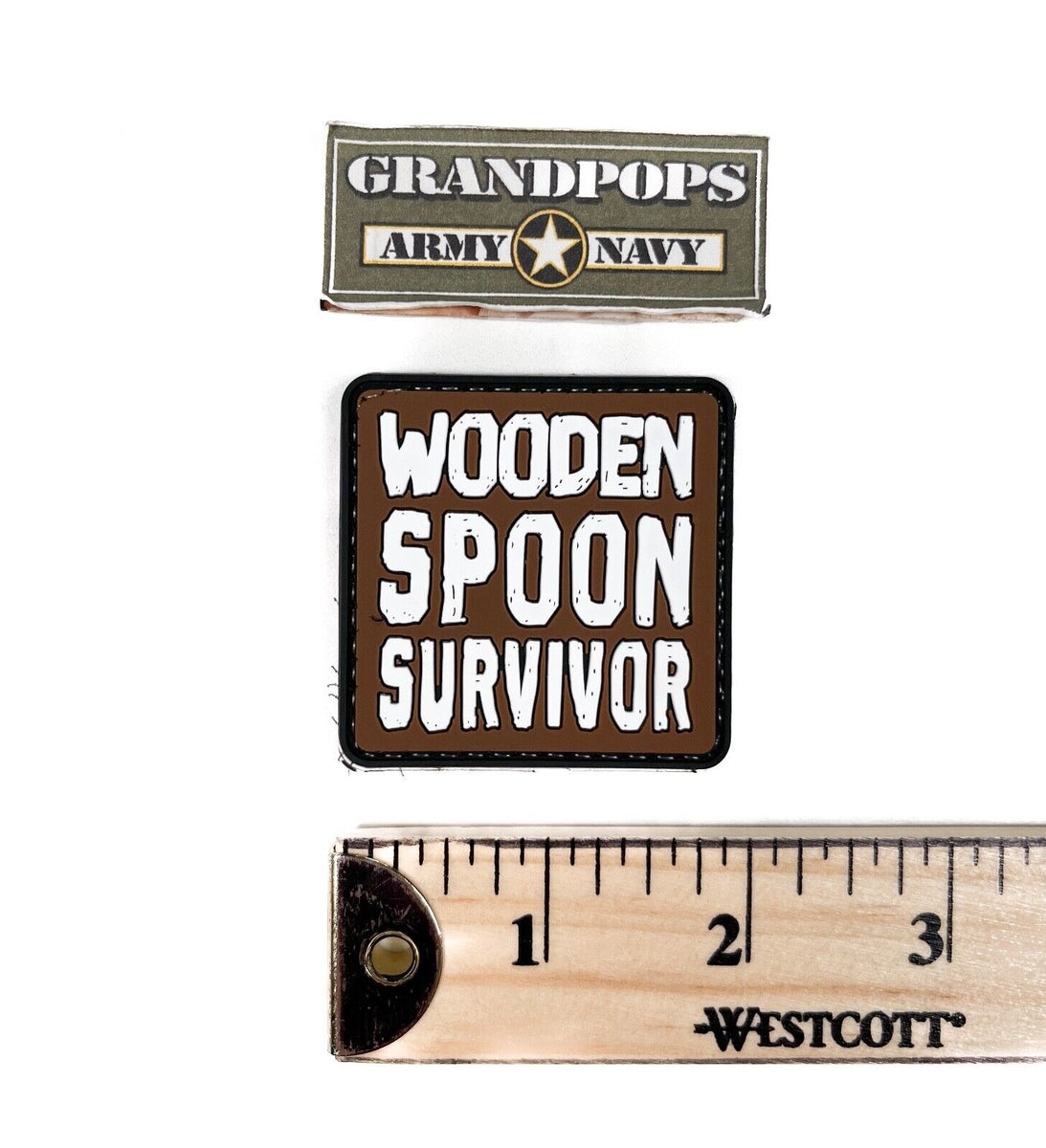WOODEN SPOON SURVIVOR MORALE PATCH – GRANDPOPSARMYNAVY