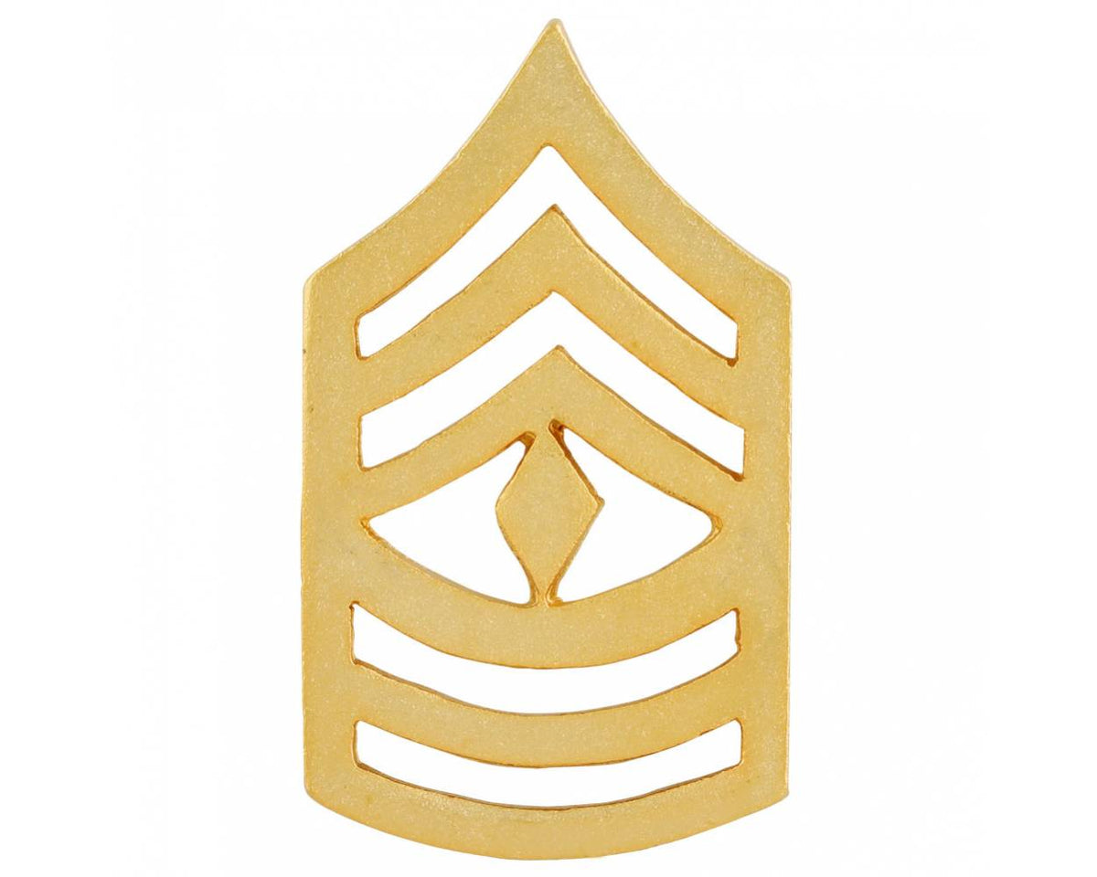 USMC E-8 First Sergeant Satin Gold Rank Pin – GRANDPOPSARMYNAVY