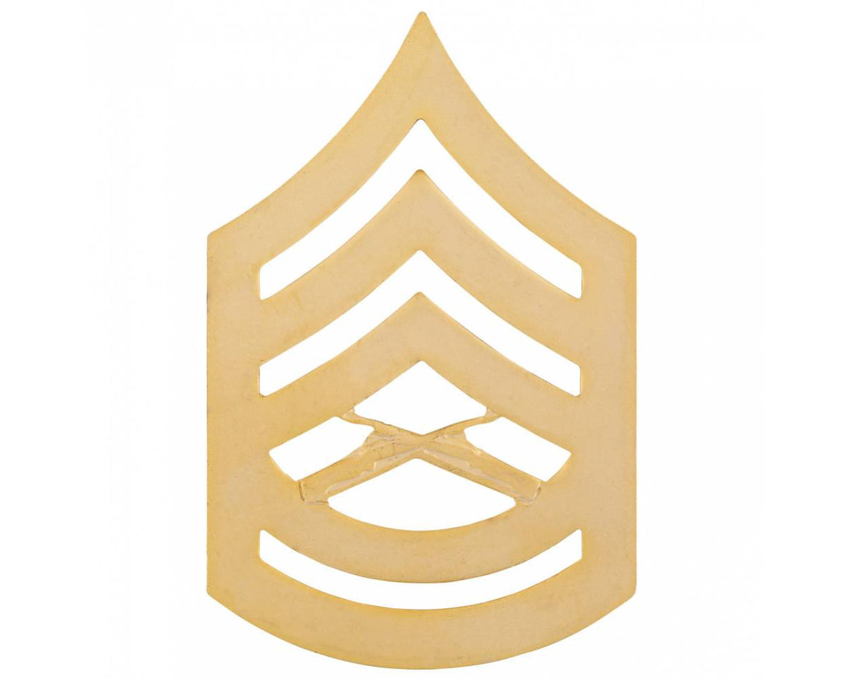 USMC E-7 Gunnery Sergeant Satin Gold or Gold Rank Pin – GRANDPOPSARMYNAVY