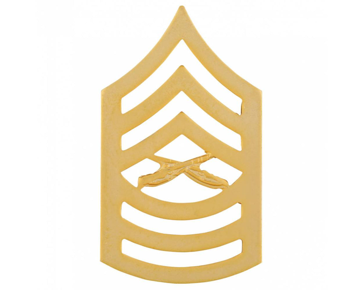 USMC E-8 Master Sergeant Satin Gold Rank Pin – GRANDPOPSARMYNAVY