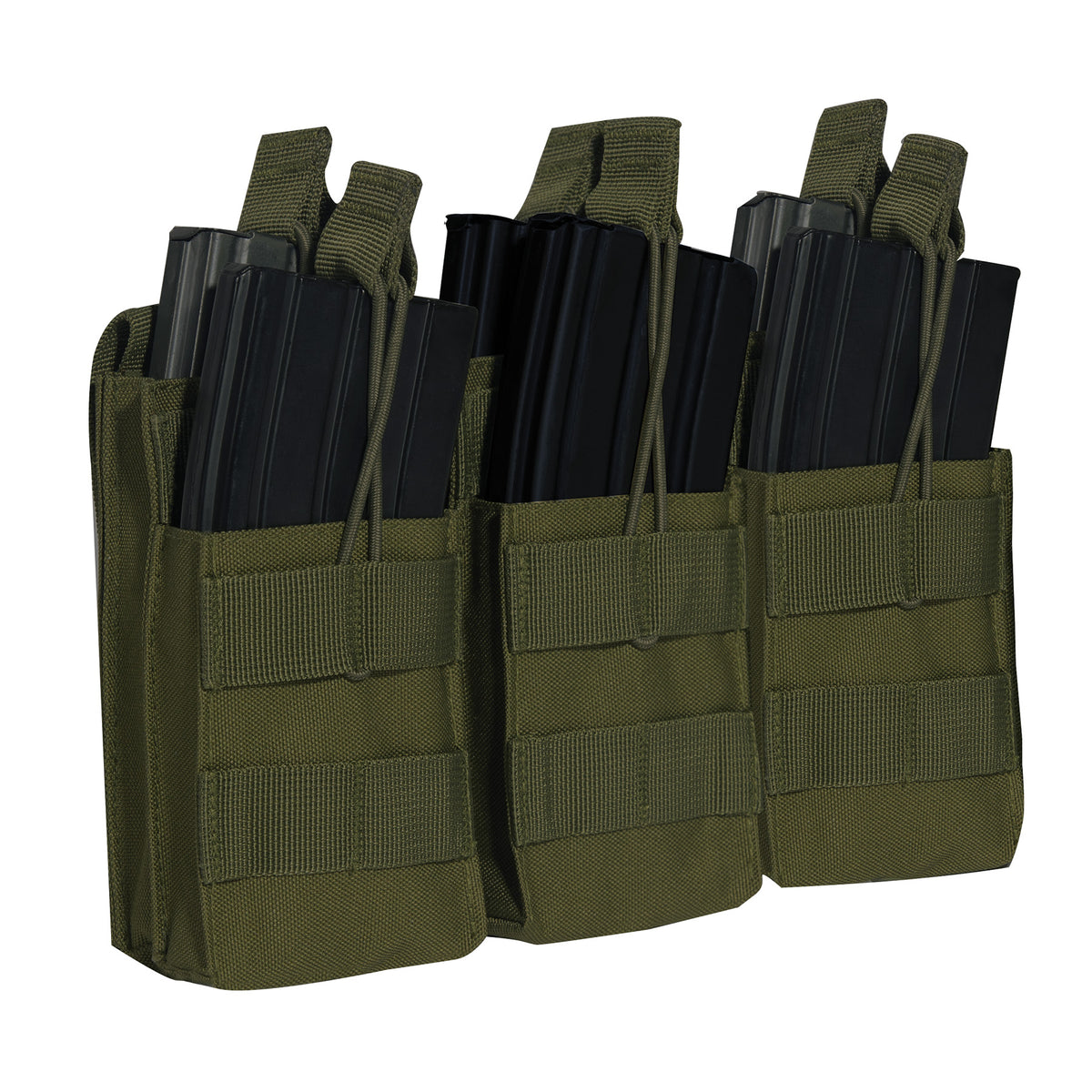 OD Green M4/AR15 MOLLE Open Top Six Rifle Mag Pouch – GRANDPOPSARMYNAVY
