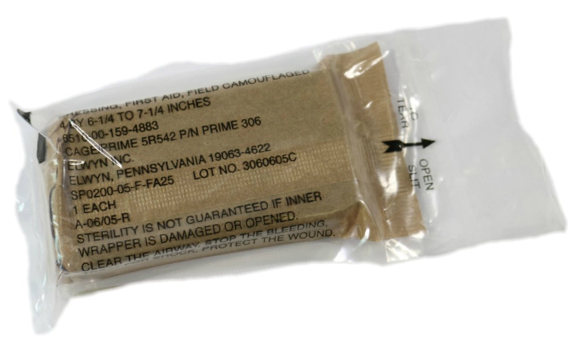 U.S. Military First Aid Camouflaged Compressed Bandage Gauze ORIGINAL ...