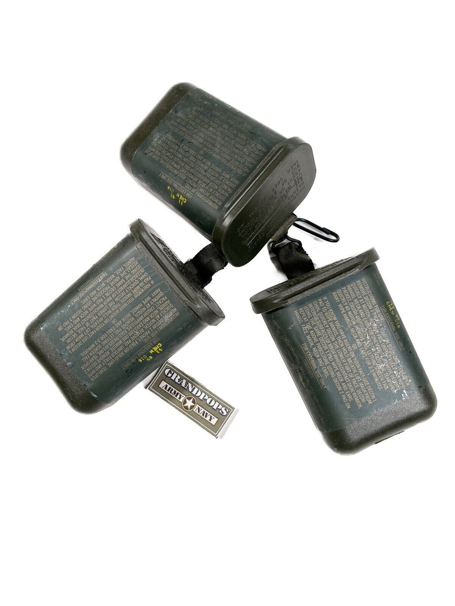 U.S. Military OD Green M258 Decontamination MOPP Storage Container Emp ...