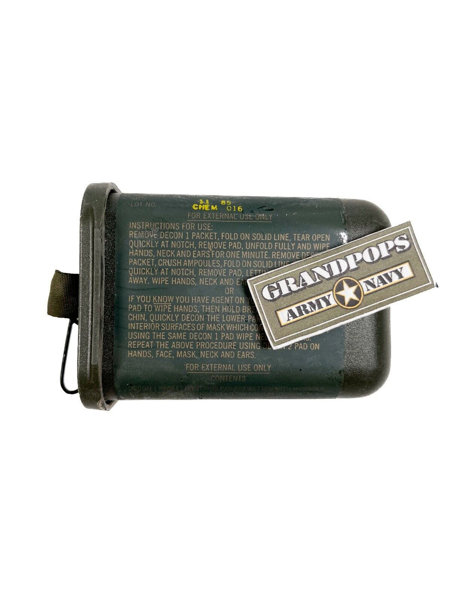 U.S. Military OD Green M258 Decontamination MOPP Storage Container Emp ...
