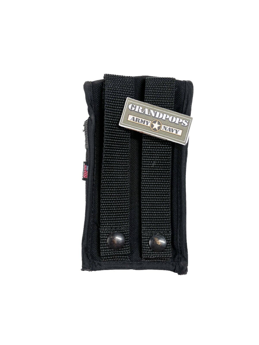 U.S. Military Jac Custom Pouches Black 2 Cell Molle Pouch Made In USA ...