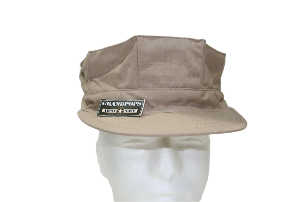USMC Khaki 8 Point 2-ply Nylon Cotton Ripstop Top Stitch No Insignia ...