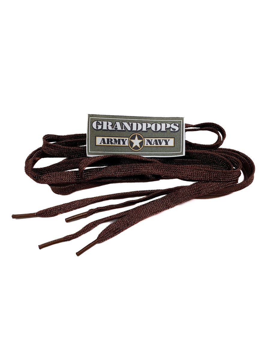 U.S. WORLD WAR 2 ORIGINAL BROWN NYLON MILITARY 40" INCH BOOT LACES 1 P ...